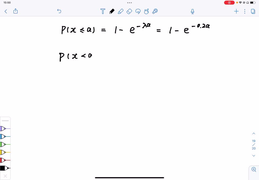 SOLVED:X is an exponential random variable with λ=0.25. Sketch the ...