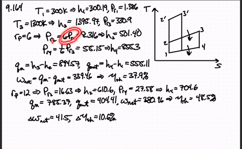 SOLVED:Consider a simple ideal Brayton cycle with air as the working ...