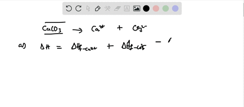 SOLVED:Consider the process by which calcium carbonate dissolves in ...