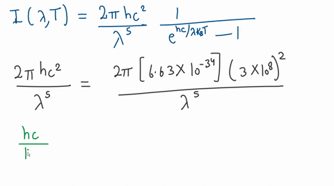 ⏩SOLVED:The intensity distribution function I(λ, T) for a radiating… | Numerade