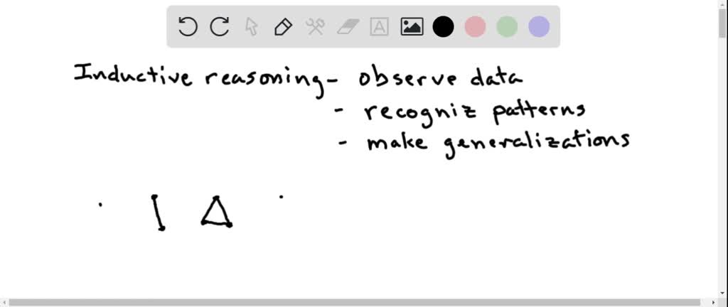 SOLVED:use inductive reasoning to draw the next shape in each picture pattern. (shape can't copy)