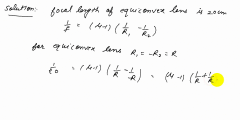SOLVED:Two thin lenses have focal lengths of -5 and +20 cm . Determine ...