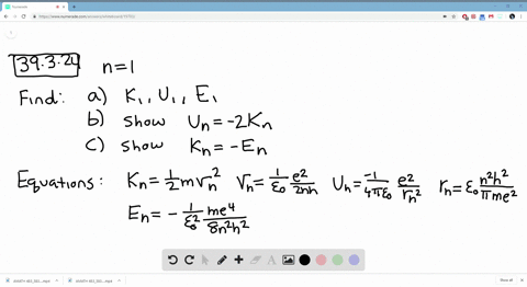 SOLVED:(a) Using the Bohr model, calculate the speed of the electron in a hydrogen atom in the n ...