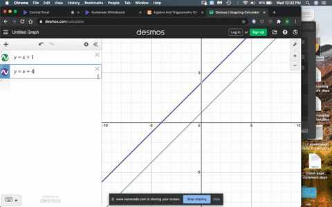 SOLVED:For the following exercises, graph both straight lines (left-hand side being y1 and right ...