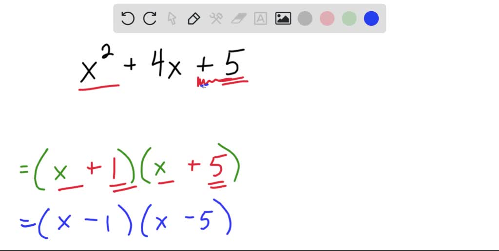 Factor completely. If a polynomial cannot be factored using integers, write prime. x^2+4 x+5 ...