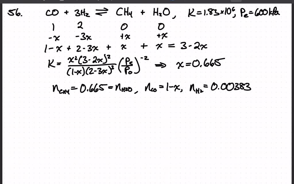SOLVED:A steam reformer is fed 2.00 L / s of methane, 0.952 L / s of ...