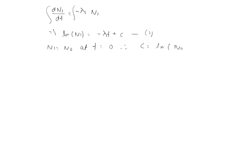 SOLVED:Extend the radioactive decay problem (Example 2 ) one more stage ...