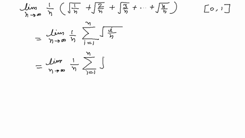 SOLVED:67-68 Evaluate the limit by first recognizing the sum as a ...
