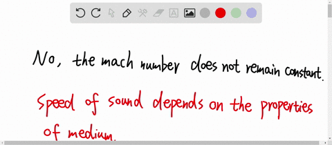 SOLVED: Does the Mach number of a gas flowing at a constant velocity ...