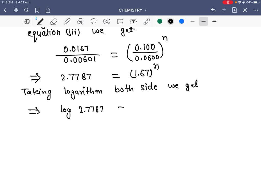 SOLVED For The Reaction A Products The Following Data Are Obtained a