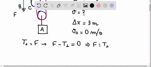 The 50-kg block A is released from rest. Determine the velocity of the 15 -kg block B in 2 s ...