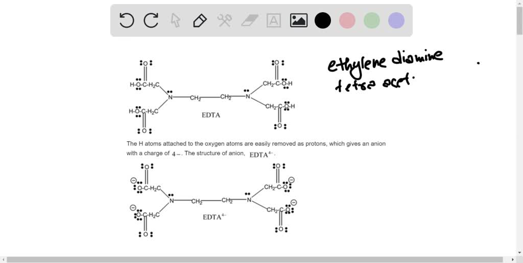How many donor atoms does EDTA ^4- have? | Numerade