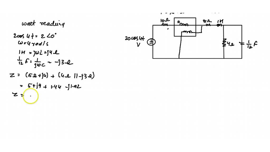 Find the wattmeter reading of the circuit shown in Fig. 11.83 below ...