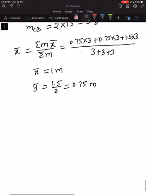 The bent rod has a mass of 2 kg / m . If it is released from rest in the position shown ...
