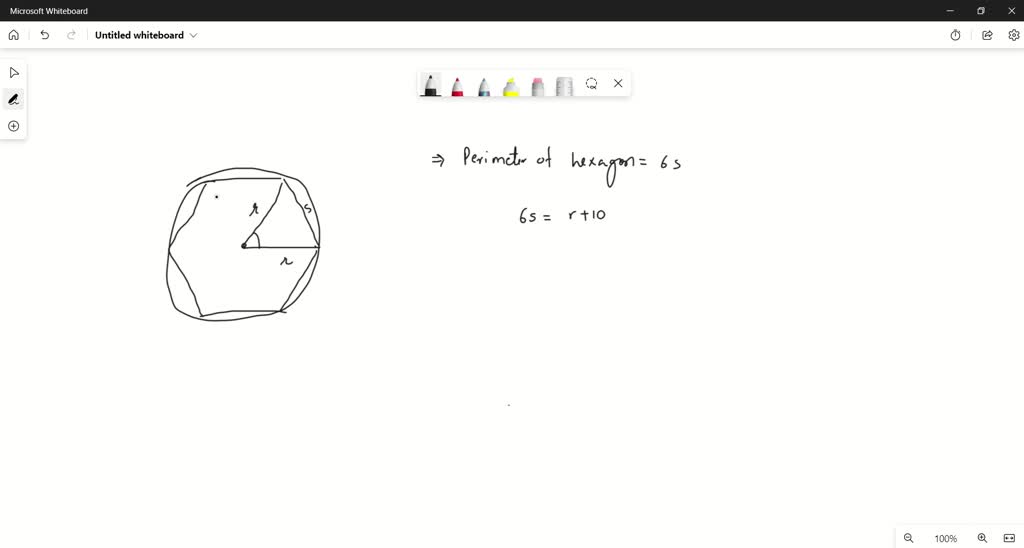 SOLVED:A regular hexagon is inscribed in a circle. If the length of the ...