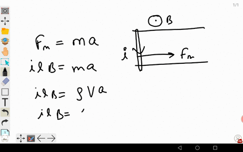 A rail gun accelerates a projectile from rest by using the magnetic ...