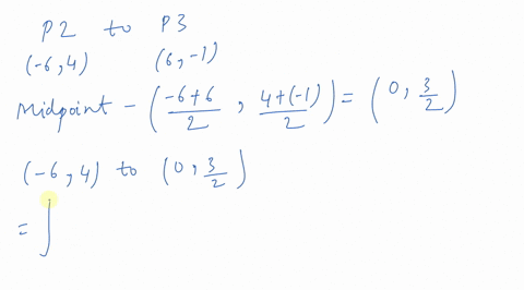 The three points given form a right triangle. Find the midpoint of the ...