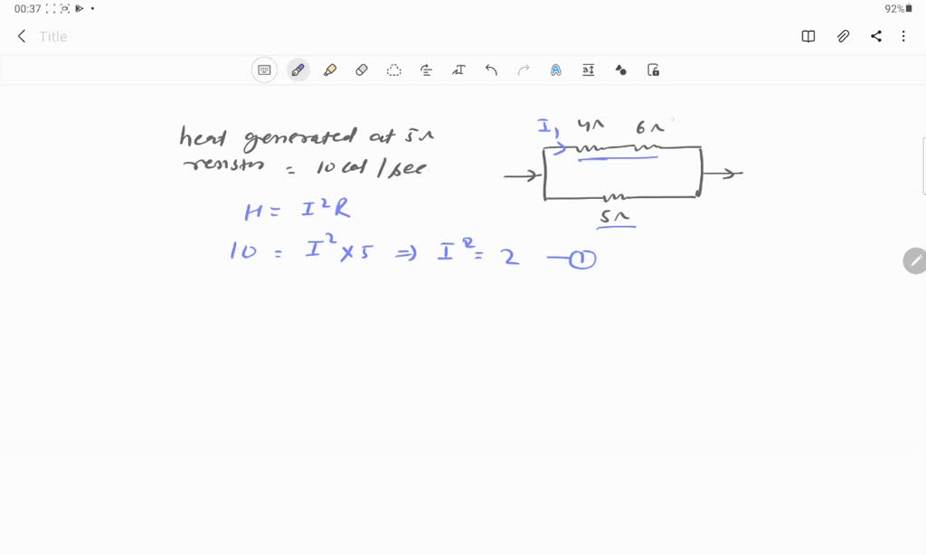 SOLVED:In the circuit shown in Fig. 14.27, the heat produced in the 5 ...