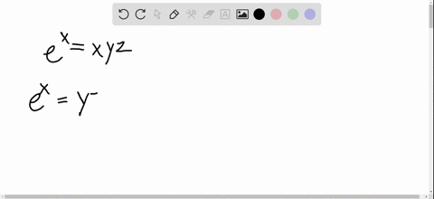 SOLVED:Use implicit differentiation to find ∂z/ ∂x and ∂z/ ∂y . e^x = xyz