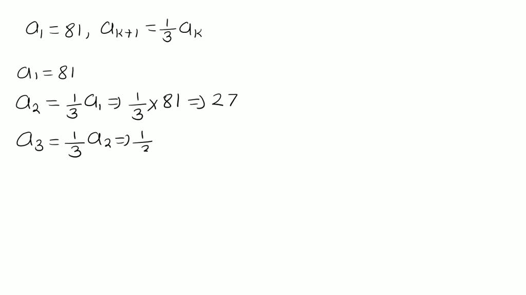 SOLVED:Write the first five terms of the sequence defined recursively. Use the pattern to write ...
