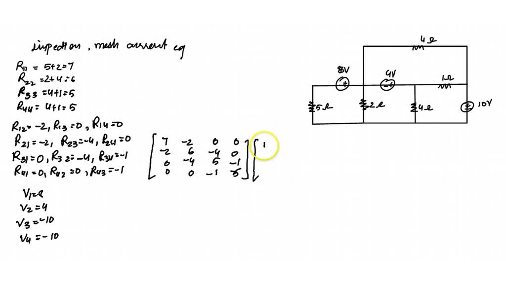 SOLVED: By inspection, write the mesh-current equations for the circuit ... SOLVED: By inspection, write the mesh-current equations for the circuit ...