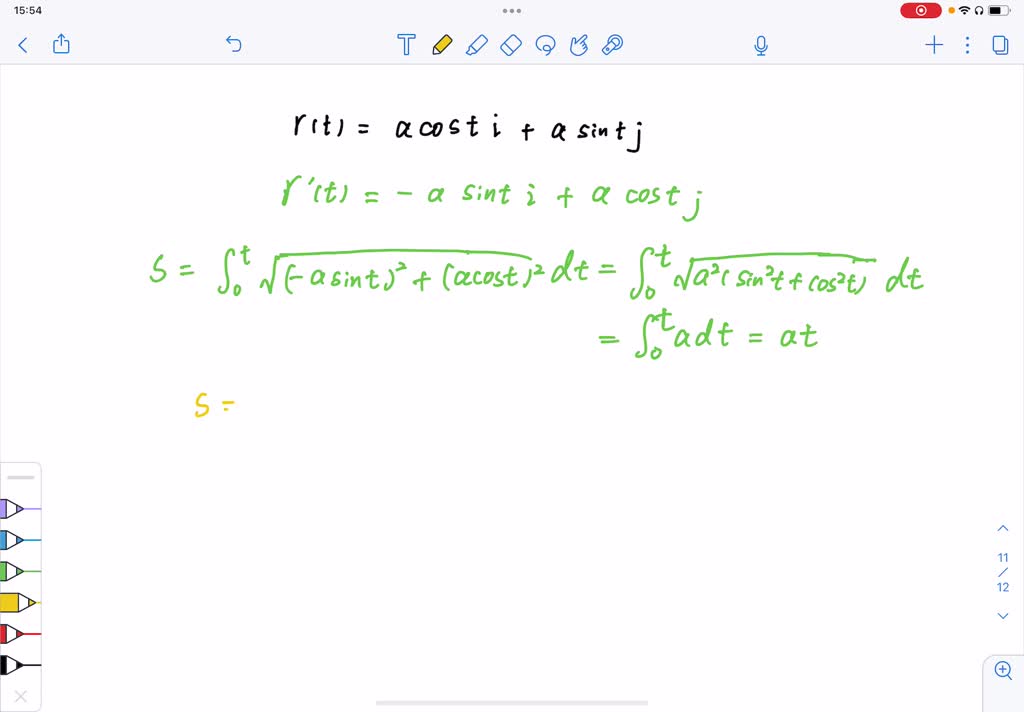 ⏩SOLVED:Express the vector equation of a circle 𝐫(t)=a cost 𝐢+ a ...