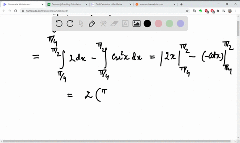 SOLVED:Evaluate the definite integral of the trigonometric function. Use a graphing utility to ...