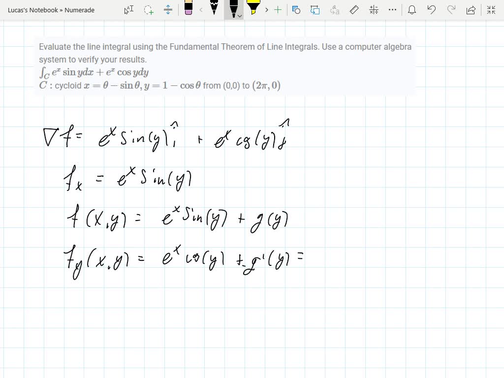 Solved Verify That F Is Conservative And Then Evaluate The Line Integral Over € Using The