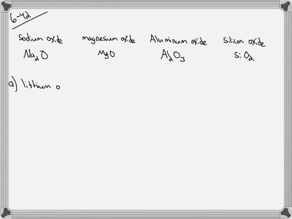 SOLVED: 2. Se disponen de los siguientes óxidos básicos: Na2O , BaO ...