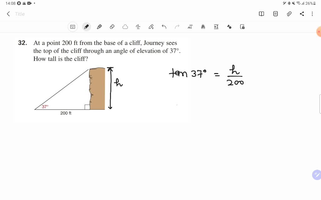 SOLVED:A climber who needs to estimate the height of a cliff stands at ...