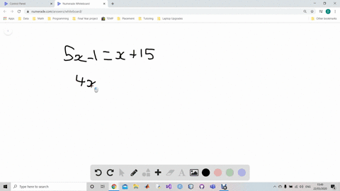 SOLVED:Writing A student solved an equation and found that the variable ...