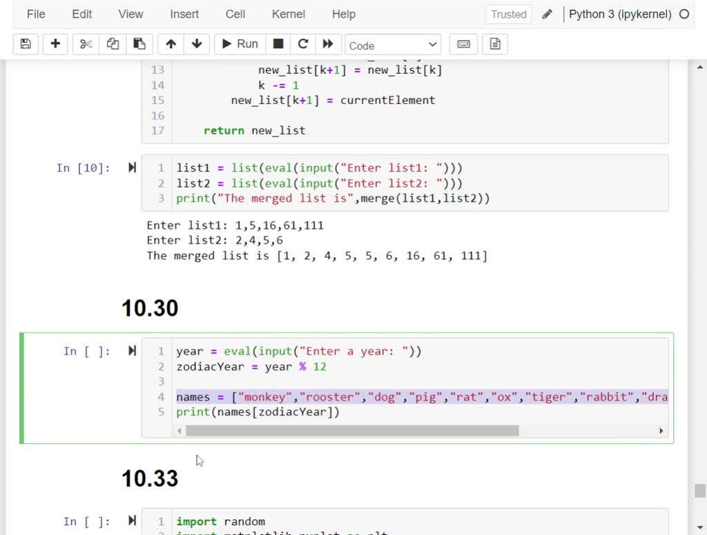 ⏩SOLVED:(Culture: Chinese Zodiac) Simplify Listing 3.9 using an… | Numerade