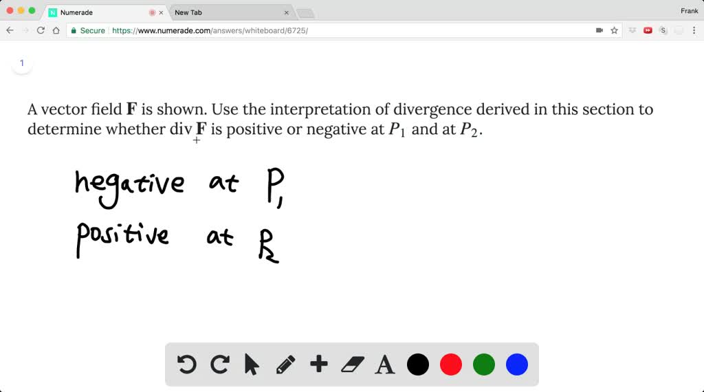 SOLVED:A vector field 𝐅 is shown. Use the interpretation of divergence ...