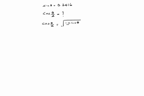 SOLVED:Given that sinθ=0.3416 and θis in quadrant I, find each of the following using identities ...