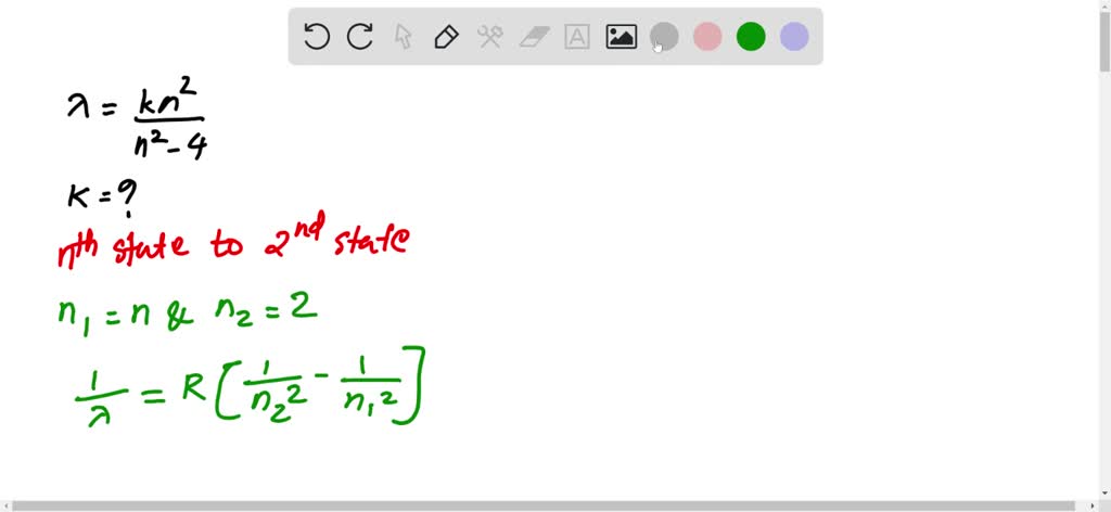 Solved To Four Significant Figures The First Four Lines In The Balmer Series In The Hydrogen