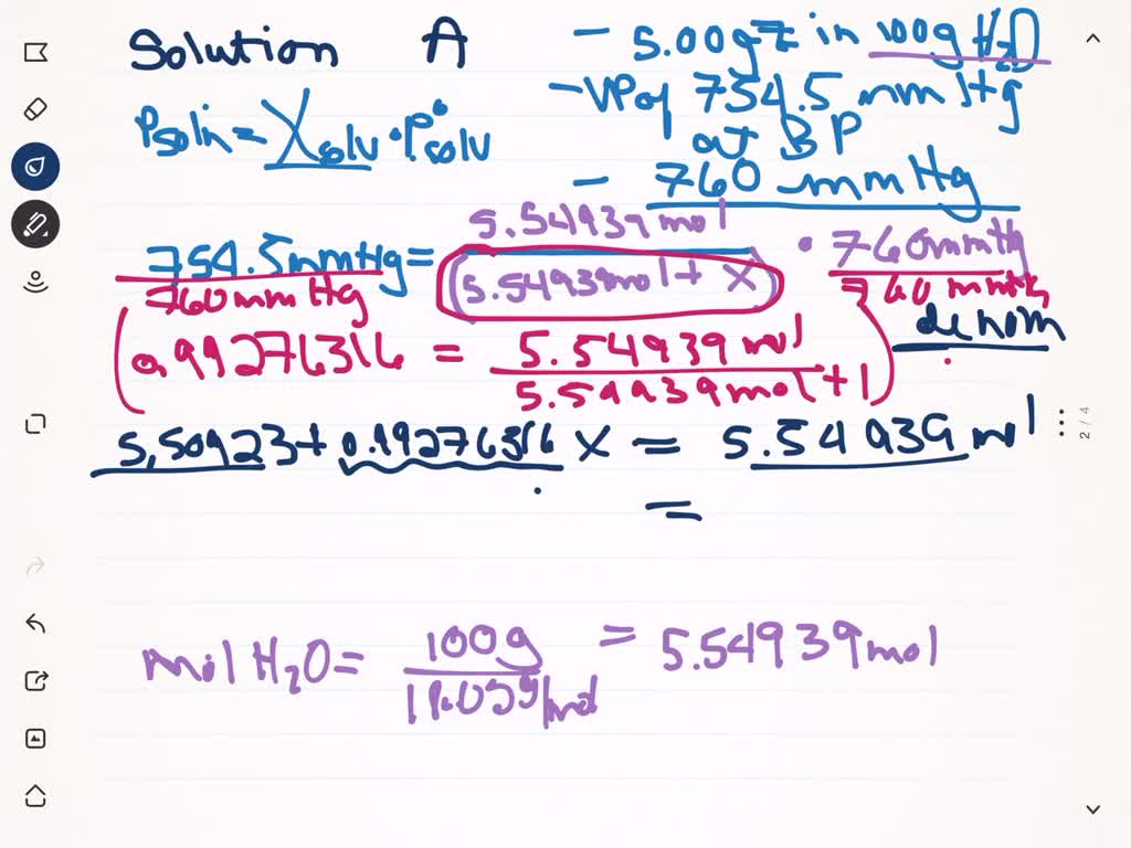 SOLVED A Nonvolatile Organic Compound mathrm Z Was Used To Make Up SOLVED A Nonvolatile Organic Compound mathrm Z Was Used To Make Up