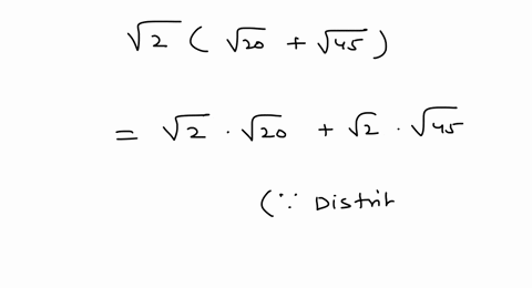 SOLVED:Simplify. √(20)+√(45)