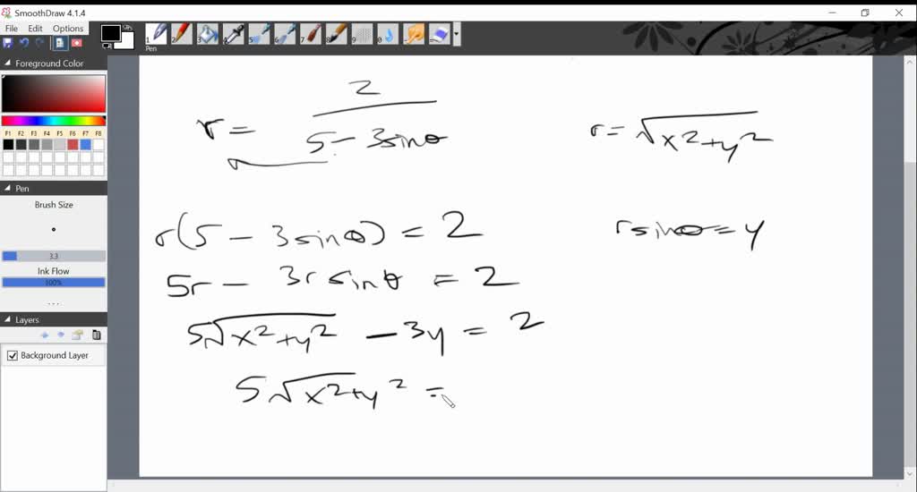 SOLVED:For the following exercises, convert the polar equation of a ...