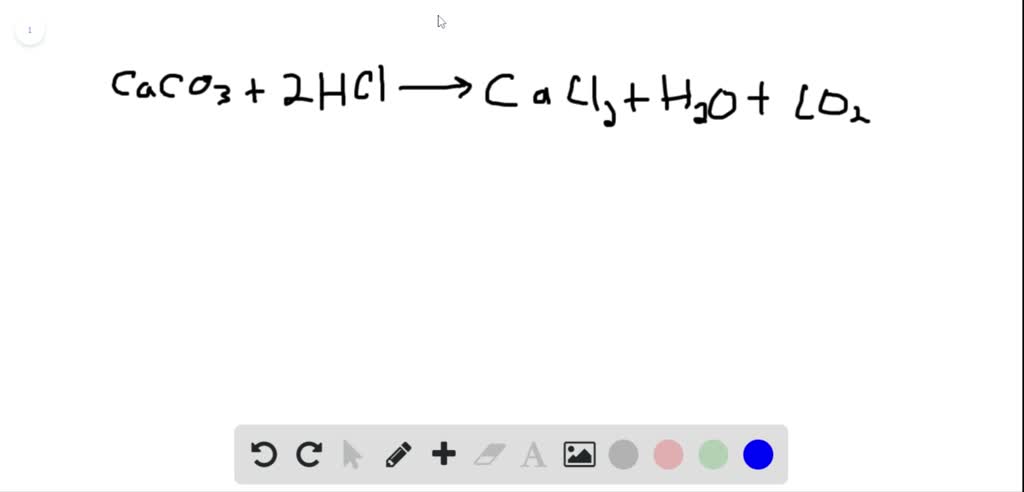 SOLVED:Design a concept map for the following reaction. CaCO3(s)+2 HCl(aq) →CaC2(aq)+H2O(𝔩)+CO2 ...