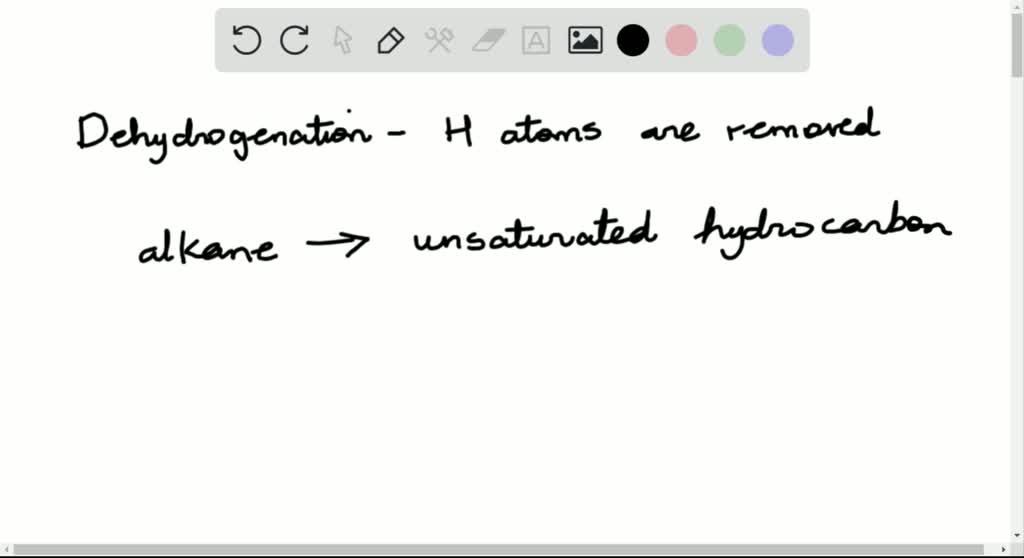 SOLVED:What is a dehydrogenation reaction? What results when an alkane ...