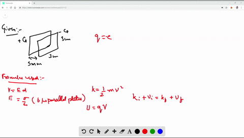 SOLVED: The vertical deflecting plates of a typical classroom ...