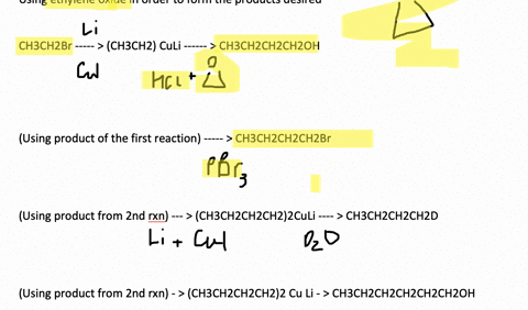 Using any necessary reagents, show how the following compounds could be ...