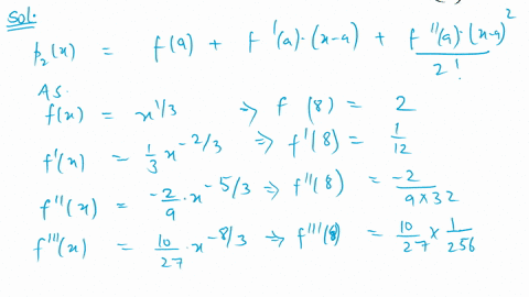 SOLVED: Given the data (a) Calculate f(2.8) using Newton's interpolating polynomials order 1 ...