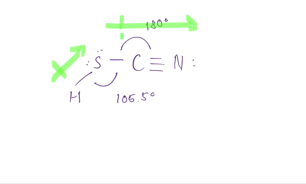 SOLVED:The atoms in the molecule HSCN are connected in the order given ...