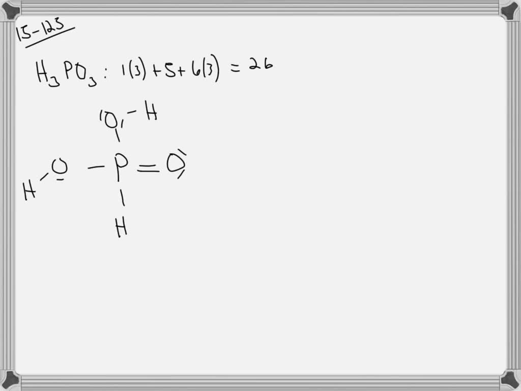 SOLVED:Phosphorous acid, H3 PO3, and phosphoric acid, H3 PO4, have ...