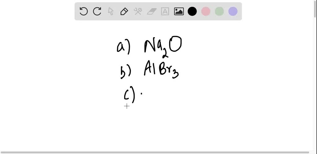 SOLVED:Write the correct ionic formula for the compound formed between each of the following ...