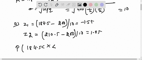 A coin is tossed 400 times. Use the normal-curve approximation to find ...