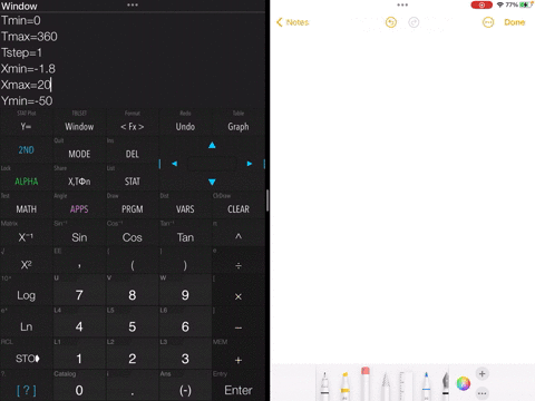 ⏩SOLVED:Set a TI graphing calculator to parametric and degree modes ...