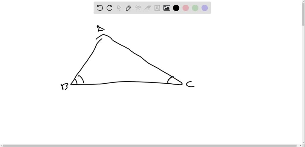 SOLVED:Construct a triangle by AAS. (Hint: Begin by constructing the ...