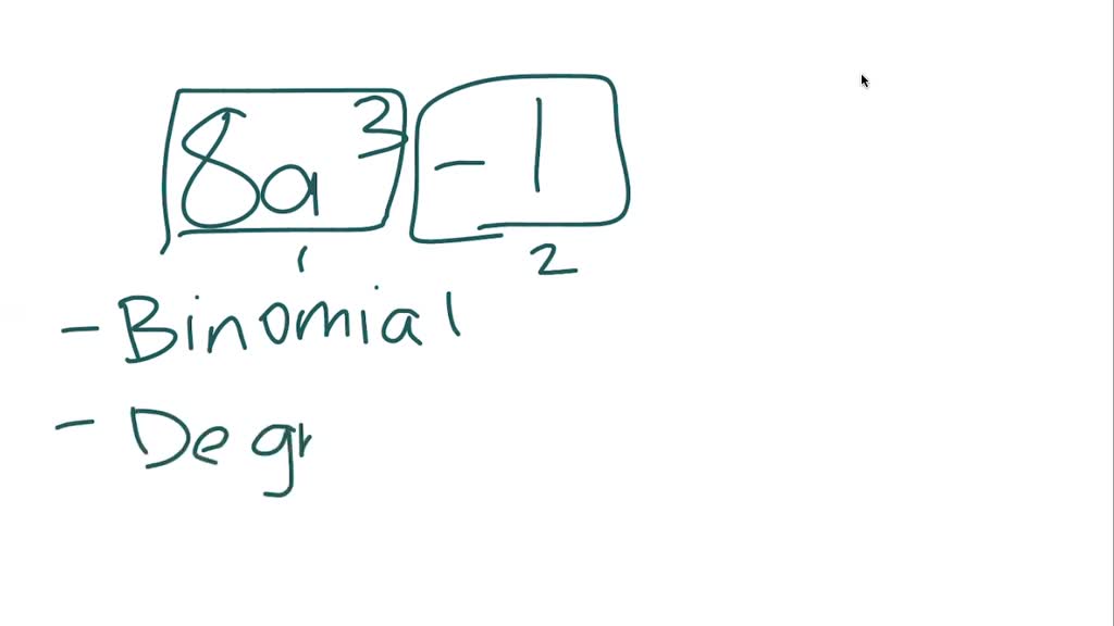 SOLVED:Classify the given polynomial as a monomial, binomial, or ...